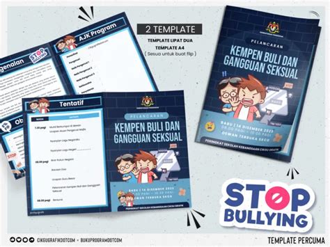 Template Buku Program Kempen Buli Dan Gangguan Seksual Cikgugrafik