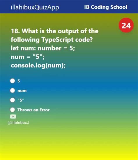 typescript mcq no 18 illahi bux
