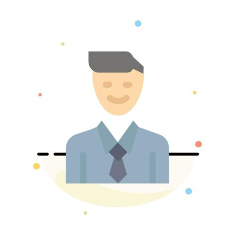 Business Executive Job Man Selection Abstract Flat Color Icon Template 13140498 Vector Art At