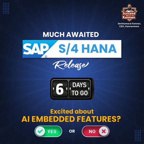Senthamarai Kannan On Linkedin Sap4hana Aiinnovation Nextlevelbusiness