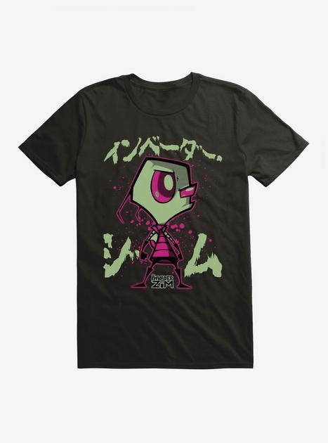 Invader Zim Pink Splatter Zim T Shirt Hot Topic
