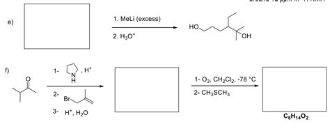 Solved Complete Each Of These Following Reactions I E
