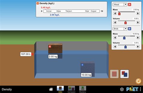 Github Phetsimsdensity Density Is An Educational Simulation In Html5 By Phet Interactive