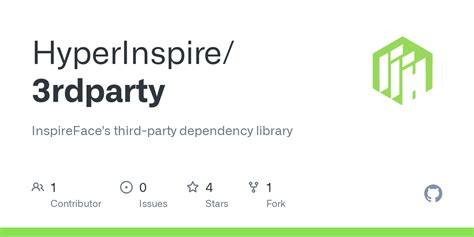 Github Hyperinspire3rdparty Inspirefaces Third Party Dependency