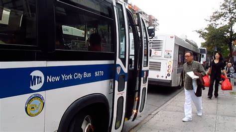 Mta New York City Bus Nova Bus Rts 8932 On The Q17 Bus And 9370 On The