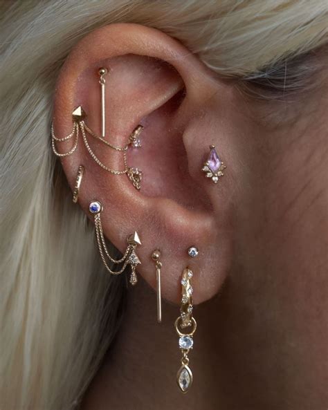 45 Ear Stacks Ideas To Save Today Earings Piercings Pretty Ear