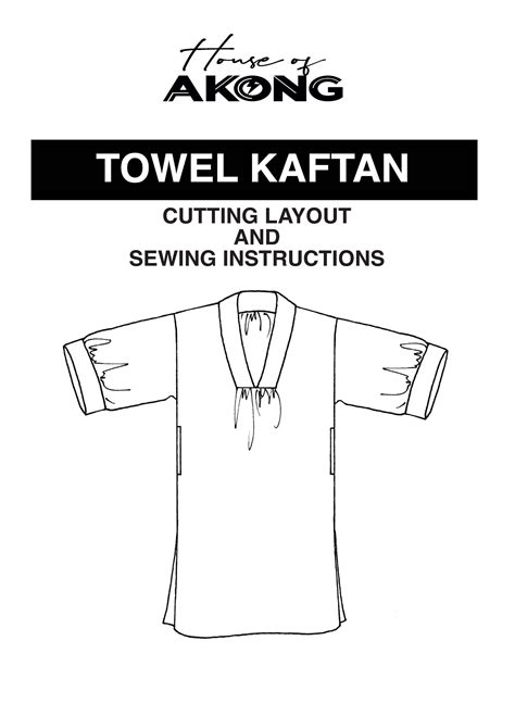 Towel Kaftan Zw Sewing Pattern — House Of Akong