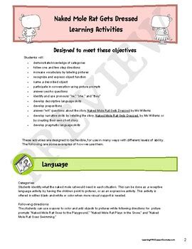 Naked Mole Rat Language Activity By Magic Pebble Speech And Art TPT