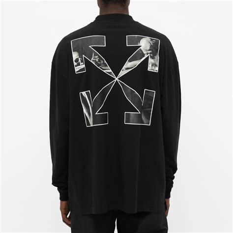 Off White Caravaggio Arrow Over Mock Neck T Shirt Black END GB