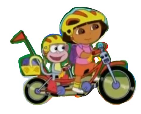 Dora And Boots On A Robot Bike By Siggisen On Deviantart