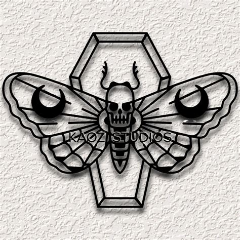 Buy Death Moth Wall Art Coffin Wall Decor Horror Decoration For 3 3d