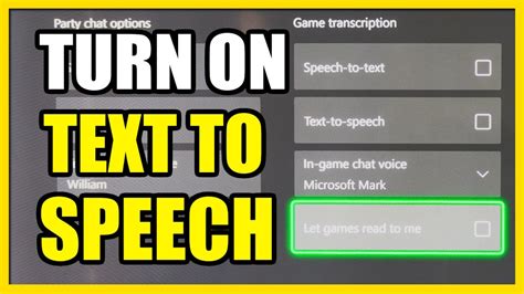 How To TURN ON TEXT TO Speech In Games Or Party Chat Speech To TEXT YouTube