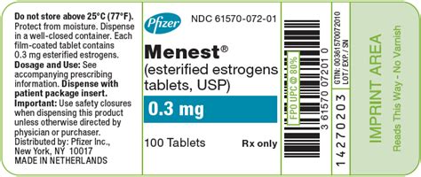Menest Package Insert Prescribing Information