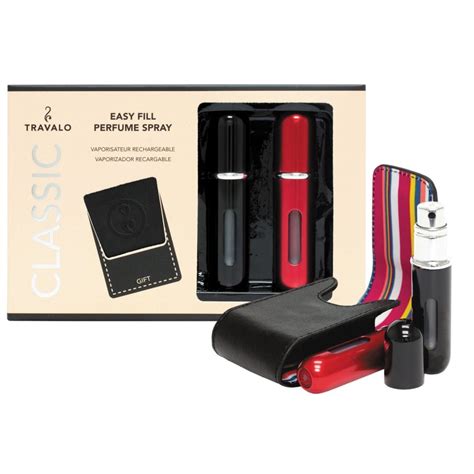Travalo Parfümzerstäuber Classic Hd Set Schwarz And Rot Bei Riemax