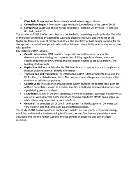 Phosphate Group 1 Phosphate Group A Phosphorus Atom Bonded To Four