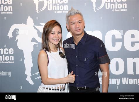 Hong Kong Actress Elanne Kwong L Poses At The Opening Ceremony Of