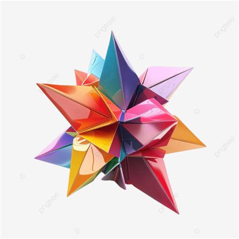Colorful Star Shaped Object Representation Star Object Colorful Png