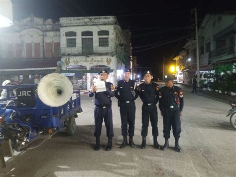 မြန်အောင်မြို့နယ်၌ မီးဘေးအန္တရာယ်ကြိုတင်ကာကွယ်ရေး အသိပညာပေး လိုက်လံန