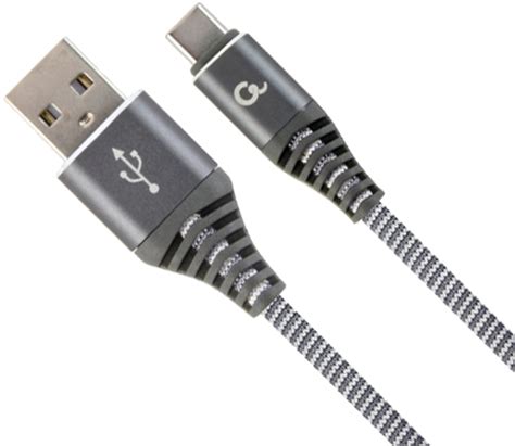 Кабель Cablexpert USB - USB Type-C 1 м Grey (CC-USB2B-AMCM-1M-WB2 ...