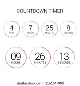 Circle Countdown Clock Counter Timer On Stock Vector Royalty Free 1161647908 Shutterstock