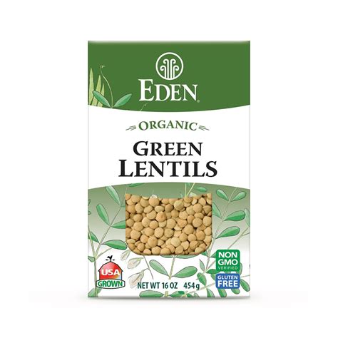 Eden Foods Organic Green Lentil 에덴 푸드 그린 렌틸 Best By Feb 2026