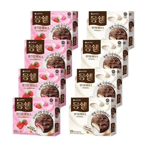 몽쉘 딸기 생크림케이크 408g X4 몽쉘 오리지널 408g X4 홈플러스 택배배송