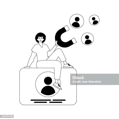 조롱은 박해를 불러 일으키는 유치 체인 체인 체인 체인 메일 기사를 들고있다 시간 개념 검은 색과 Ashen 선형 스타일러스 트렌디한 스타일 벡터 일러스트레이션 3차원