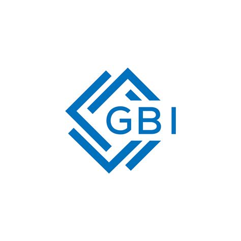 gbi letra logo diseño en blanco antecedentes gbi creativo circulo