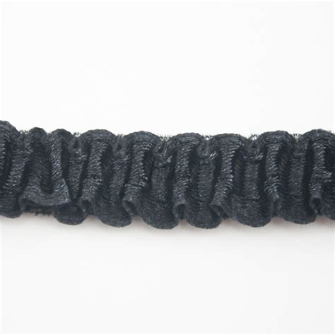 Garter Elastic Black Shine Trimmings And Fabrics