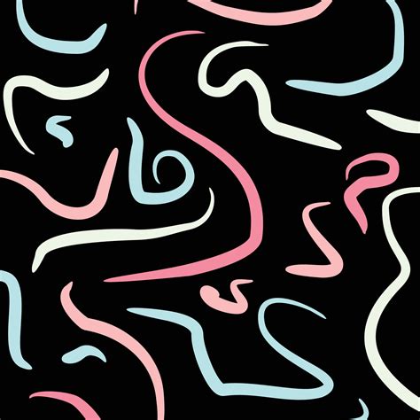 Abstract Hand Drawn Doodle Background Seamless Arch Pattern With