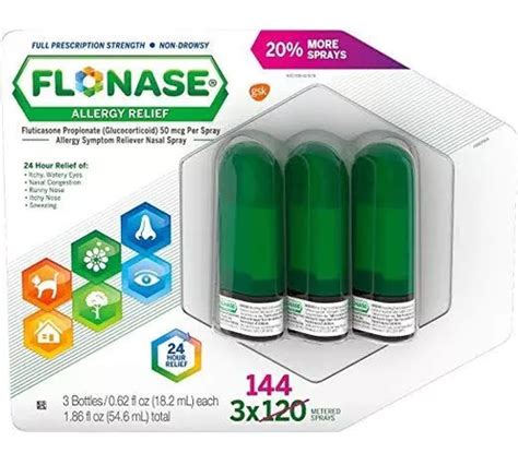 Botellas De Alivio De La Alergia Nasal Flonase Meses Sin Inter S