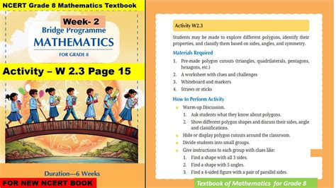 Class 8 Maths Bridge Program W 23 Activity 3 For Week 2 8th