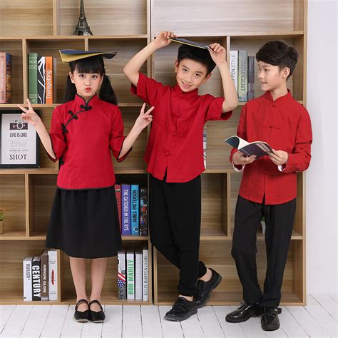 儿童民国五四青年服装六一学生幼儿园毕业朗诵合唱运动会演出服 虎窝淘