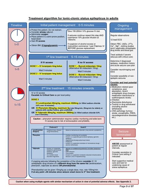 Status Epilepticus Guideline Pdf Epilepsy Midazolam