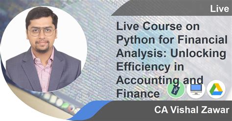 Live Class On Python For Financial Analysis Unlocking Efficiency In
