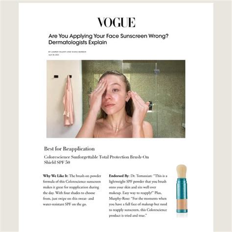 Best Sunscreen For Reapplication Colorescience