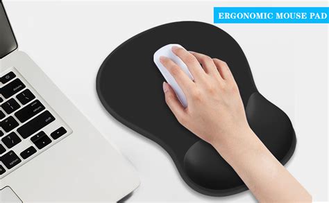 Amazon Com Mouse Pad With Wrist Rest Ergonomic Mouse Pad With Comfortable Gel Wrist Rest