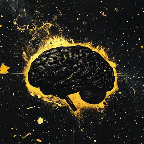 Black Brain Twitter Banner Premium Ai Generated Image