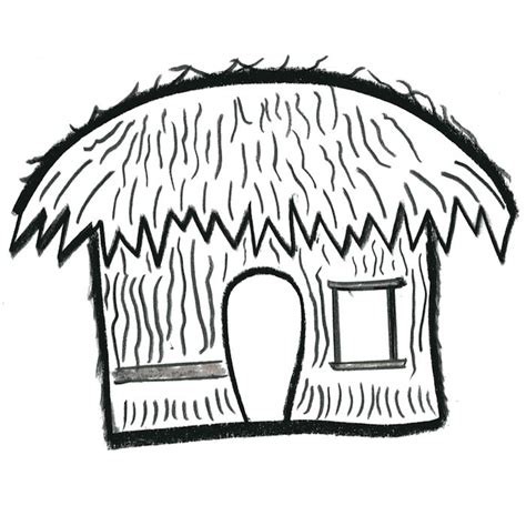 Straw House Coloring Page 2025