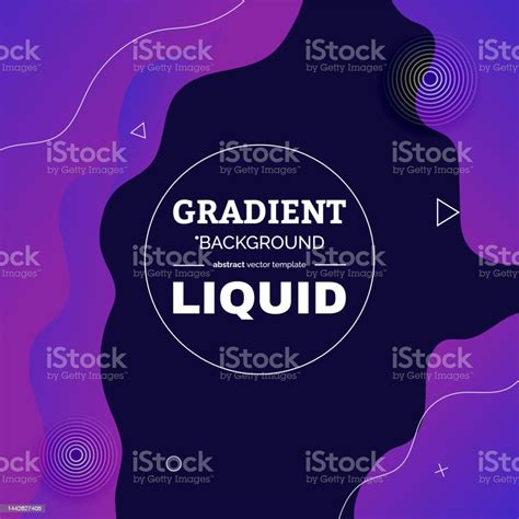 기하학적 요소가 있는 현대적인 추상 그라데이션 액체 배경 0명에 대한 스톡 벡터 아트 및 기타 이미지 0명 3차원 형태 검은색 Istock