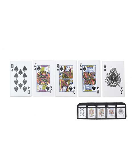 Royal Flush Throwing Cards With Case