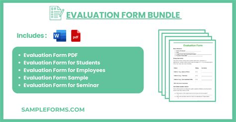 FREE Evaluation Form Samples PDF MS Word Google Docs