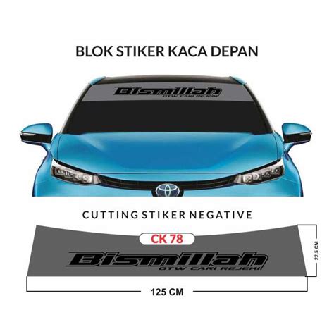 Stiker Kaca Mobil Cutting Sticker Car Blok Stiker Lazada Indonesia