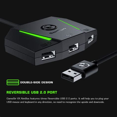 Gamesir Vx Aimbox Keyboard Mouse Adapter Usb Gaming Mouse Keyboard Converter For Xbox One Xbox