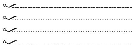 Scissors With Cut Dotted Line Vector Illustration Collection 25881977