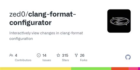 GitHub Zed0 Clang Format Configurator Interactively View Changes In Clang Format Configuration