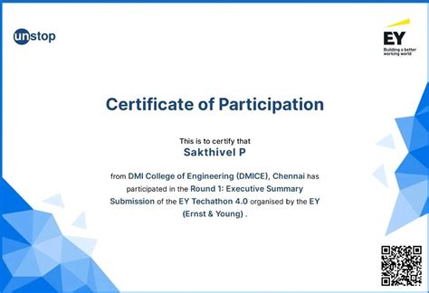 Sakthivel Pandiyan On Linkedin Eytechathon Innovation Tech Dmice