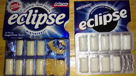 15 Year Old Pack Of Eclipse Gum Versus The Current Version R
