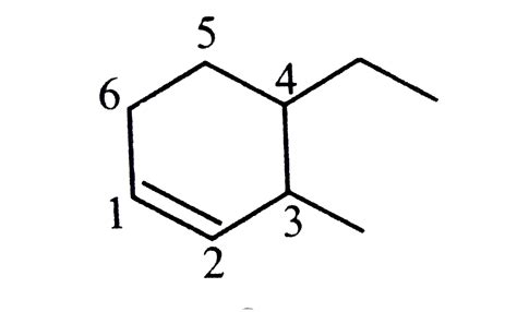 Which Is The Correct Structure Of `4 `ethyl`3 `methylcyclohexene