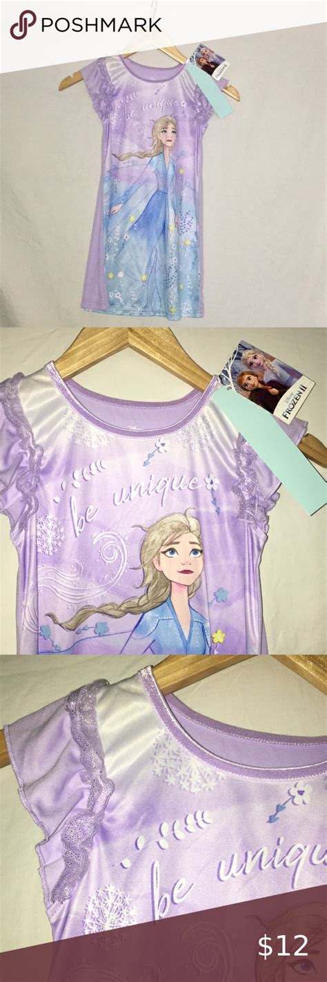 Disney Frozen Be Unique Elsa Nightgown Size 6